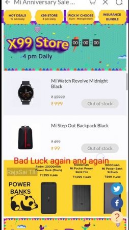X99 Store Offer. 4th day Mi Scam again and agai... @RajaSaiOfficial