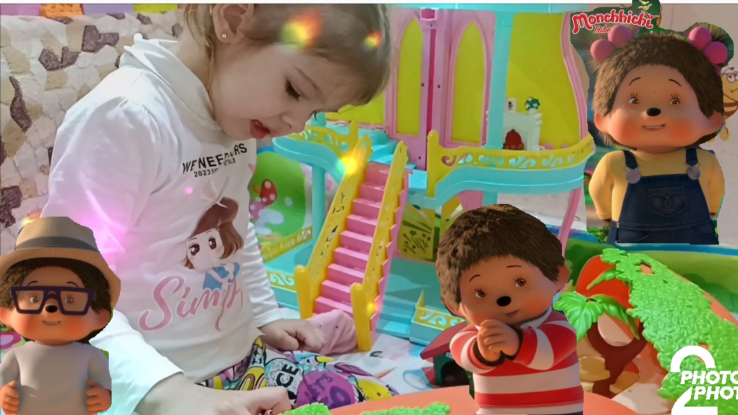 Домик Мончичи и игра в дартс