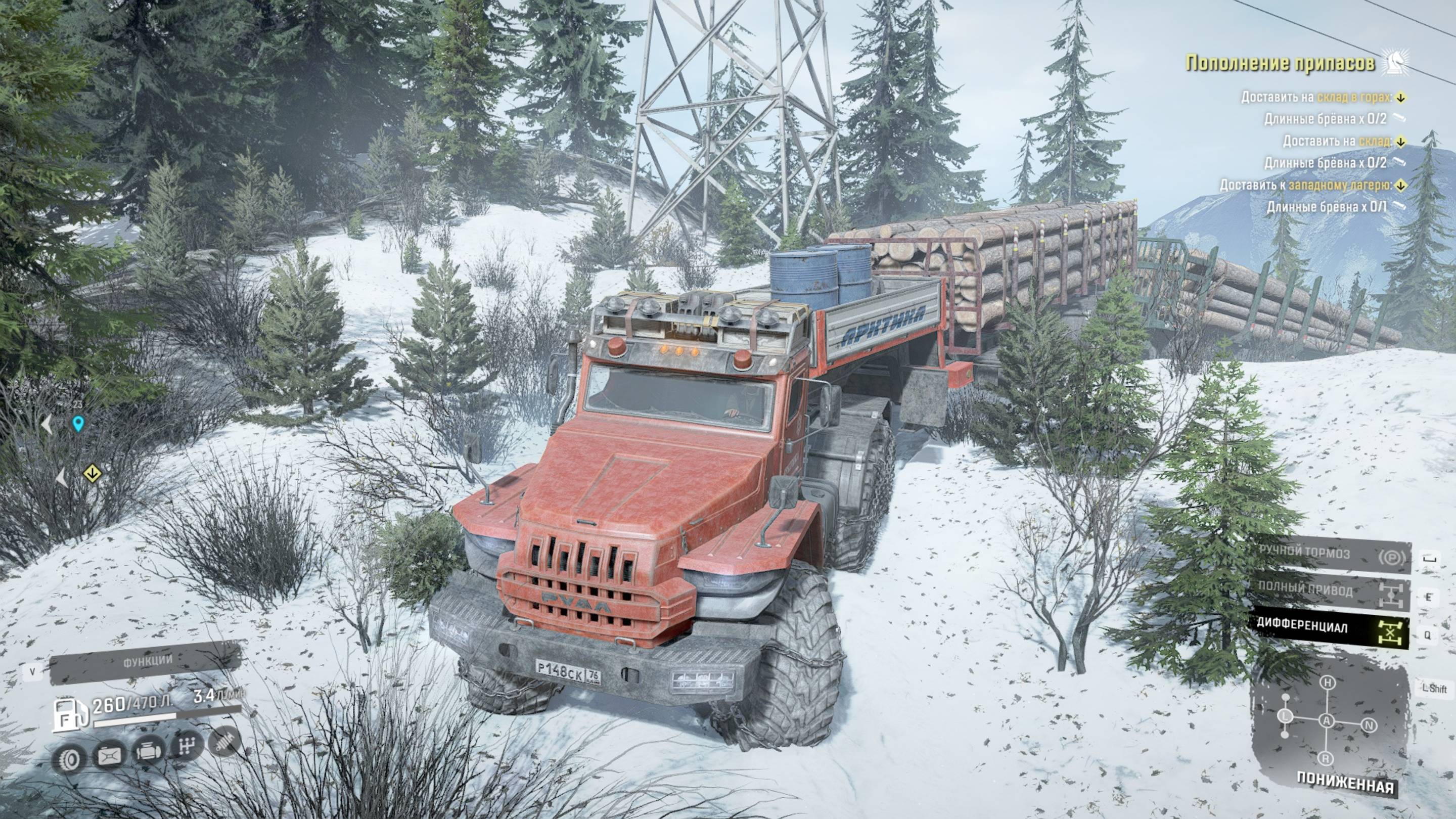 SnowRunner. Юкон. Пик Биг-Салмон. Контракт "Пополнение припасов"
