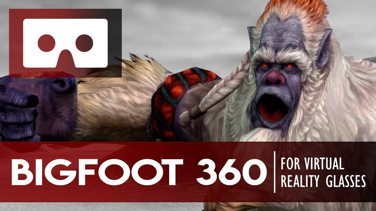 Снежный человек в формате 360 градусов. Йети 360. Yeti 360. Bigfoot 360