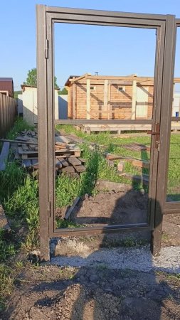 Калитка, откатные ворота в Красноярске. Каркас с установкой.