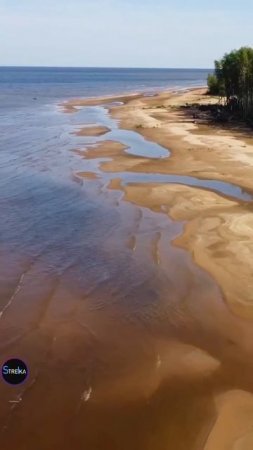 Северный пляж Рыбинского моря
