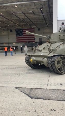 Dauntless the Tank at Kelly Johnson Joint All Domain Innovation Center Ribbon Cutting Ceremony