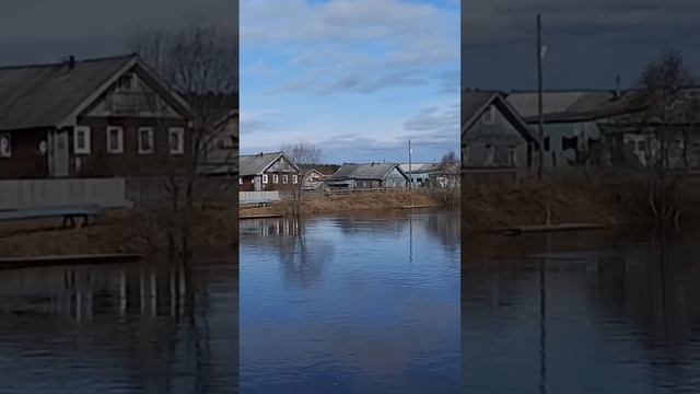 Река Моша вода прибывает  Наводнение