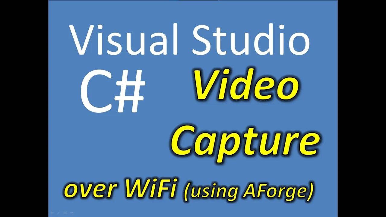 C# Video Capture Smartphone over WiFi using AForge