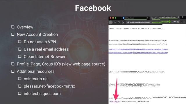 Аналитика/разведка социальных сетей [ENG]