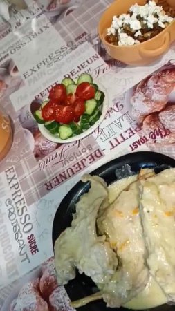Кролик в сметане #мясо #салат #банош #food #еда #meet #готовимдома