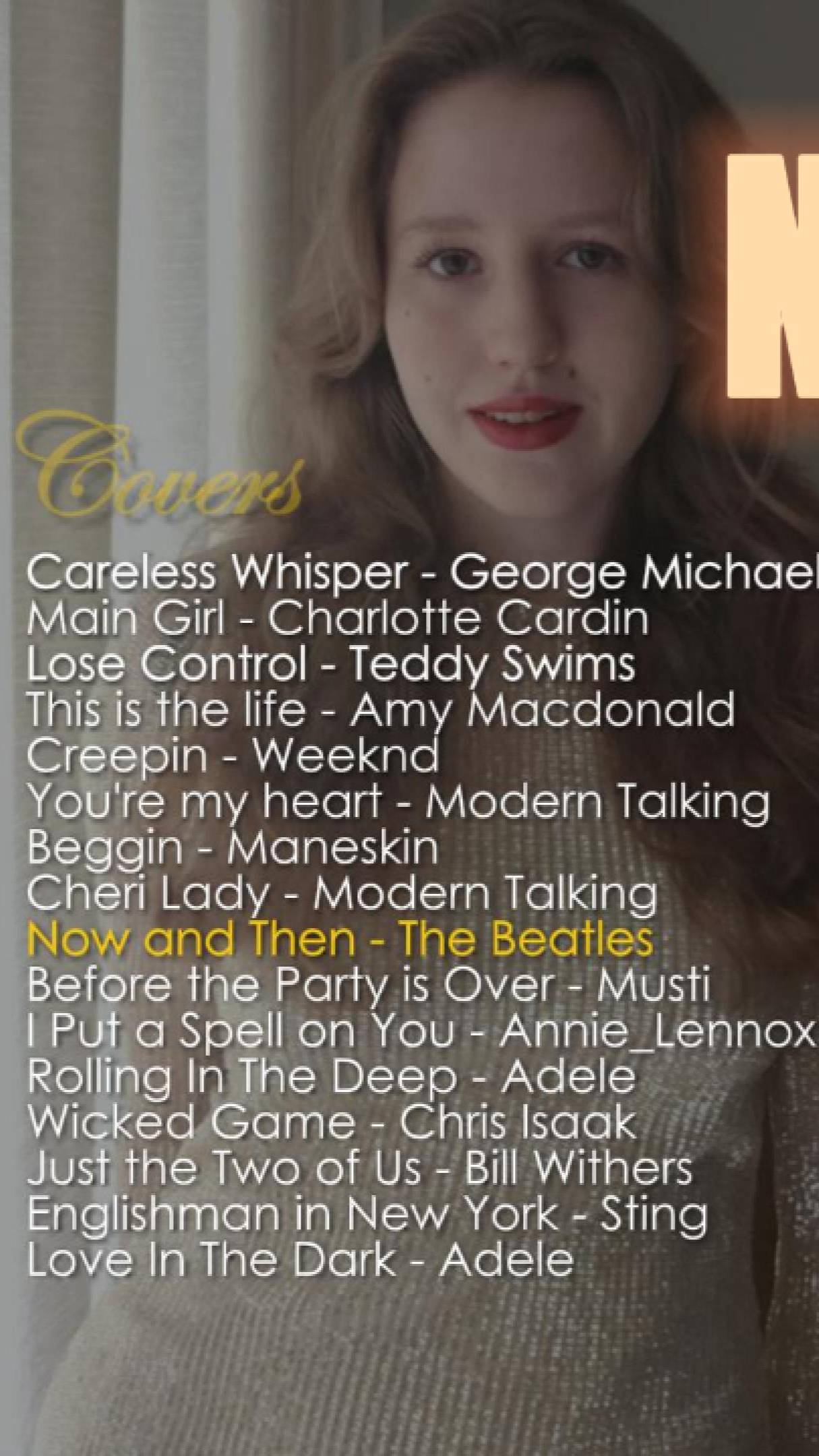 🎶 Кавер  "Now and Then" The Beatles! (C009-004)