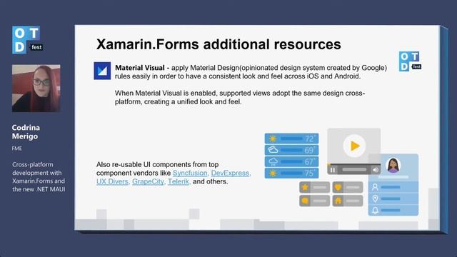 Codrina Merigo. Cross-platform development with Xamarin.Forms and the new .NET MAUI