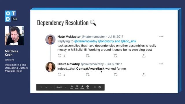 Matthias Koch. Внедряем и дебажим собственные задачи MSBuild