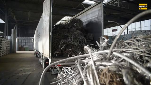 Перевозка металлолома на полуприцепе Kraker K-Force с подвижным полом Cargo Floor