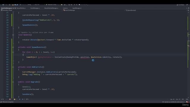 Udemy - Unity Mobile Game - Create an Addictive Idle Carrot Clicker