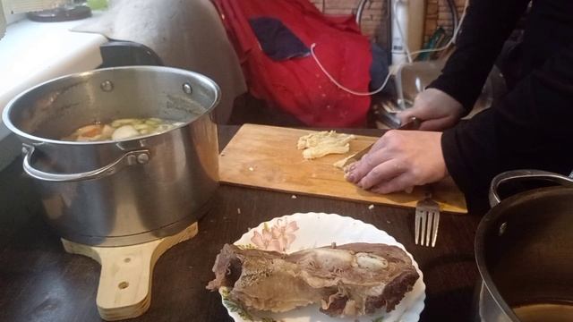 Фляки с фасолью