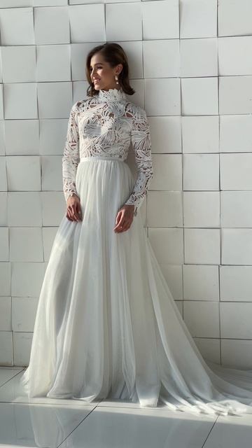 Свадебное платье Буона из коллекции «Sposame!» от бренда Anna Kuznetcova