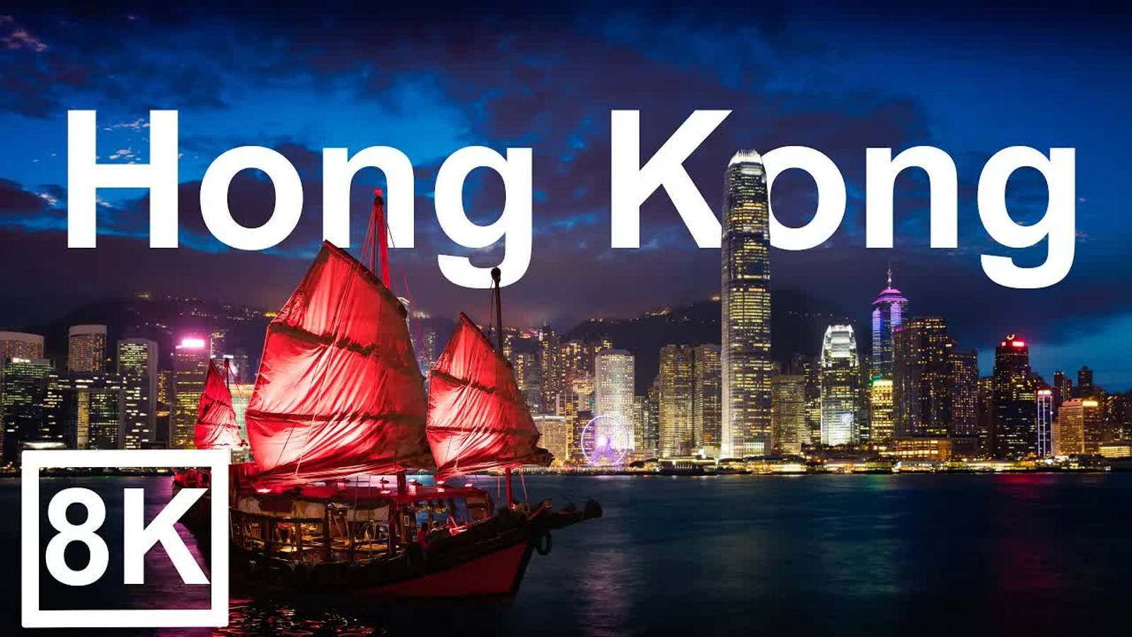 Hong Kong in 4K ULTRA HD - World's Brightest city (60 FPS)