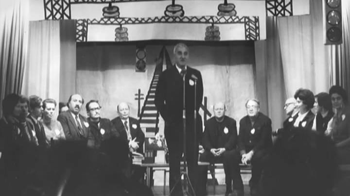 Присвоение школе №279 имени А.Т.Твардовского в 1973 году.