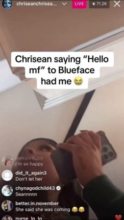 Hello mf 😭 … • #bmdrama #chriseanrock #blueface #onlive #fypp