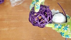 НОВОГОДНЯЯ ГИРЛЯНДА / РОТАНГОВЫЕ ШАРЫ / ПЛЕТЕНИЕ РОТАНГОМ