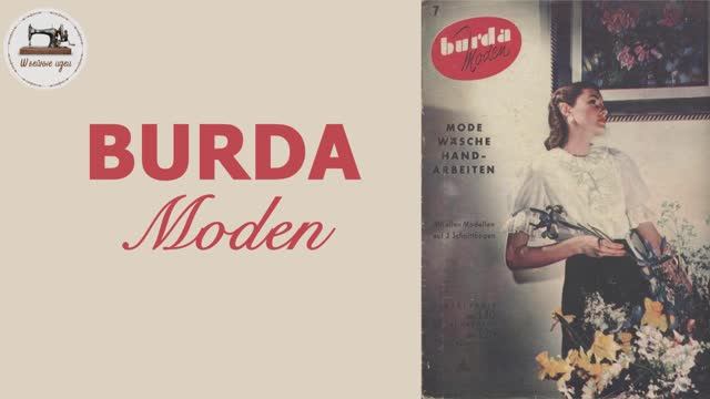 Burda Moden 7/1950 Мода 50-х Vintage Dresses Outfit Ideas⚜50's Style Clothing Retro Fashion Trends
