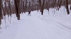 Жигулёвск. 26.01.2025г. Покатались на лыжах. Здорово!
