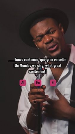 El lunes cantamos, qué gran emoción,
