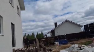 Отделка фасада с применением пенопласта ППС и декоративной штукатурки Короед
