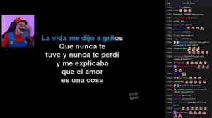 ElMariana (Mario Bros) cantando "Que lloro - Sin Bandera" | Con chat incluido