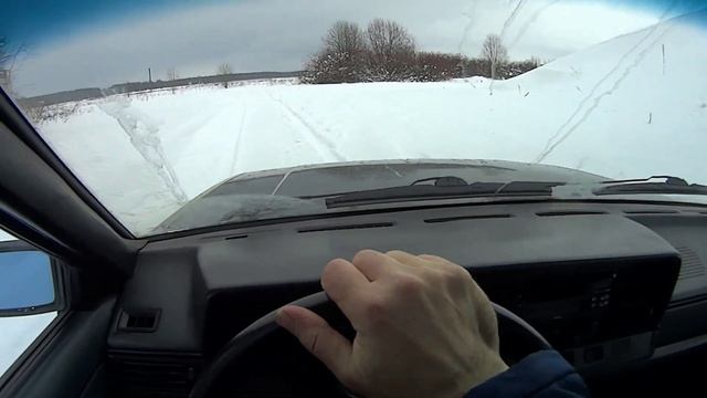 VW Passat B2 Syncro. Легкий снег.