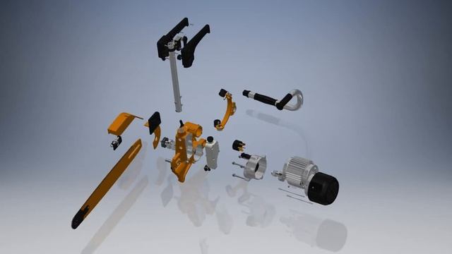 Взрыв-схема электропилы ЭПЧ-3. Что внутри? Как устроена?