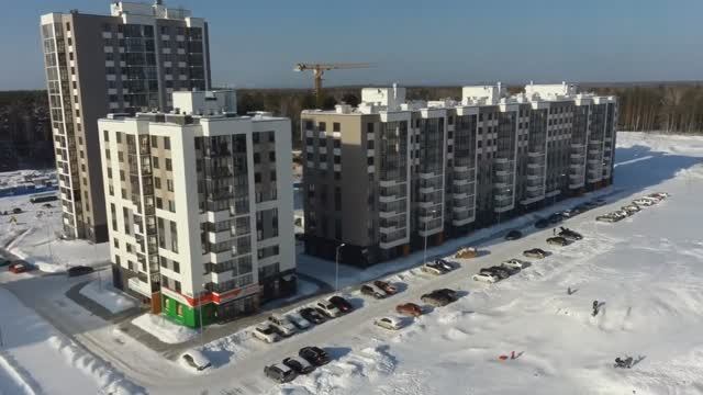 Верхня Пышма, район- Рифей . Полёт квадрокоптера. Свердловская область.