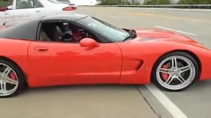 Отжиг резины на Chevrolet Corvette пошел не по плану