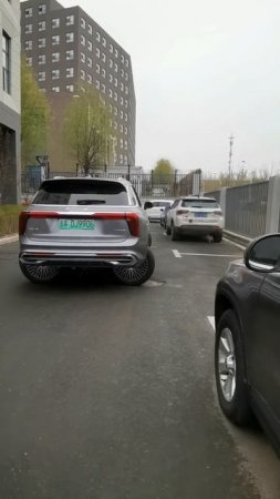 Демонстрация сцены парковки сбоку для Hongqi E-HS9 #МосковскийАвтосалон #Чанчунь #Hongqi