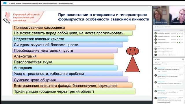 15 ноября Вебинар «Профилактика зависимостей от алкоголя и наркотиков у несовершеннолетних»