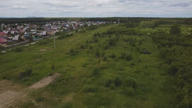 Верхняя Пышма с квадрокоптера. Гороховое поле.