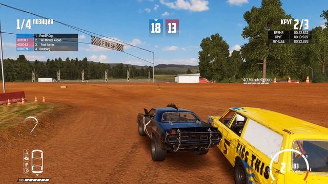 Wreckfest COOP-lan STADIUM-RACE 01 bloomfield speedway