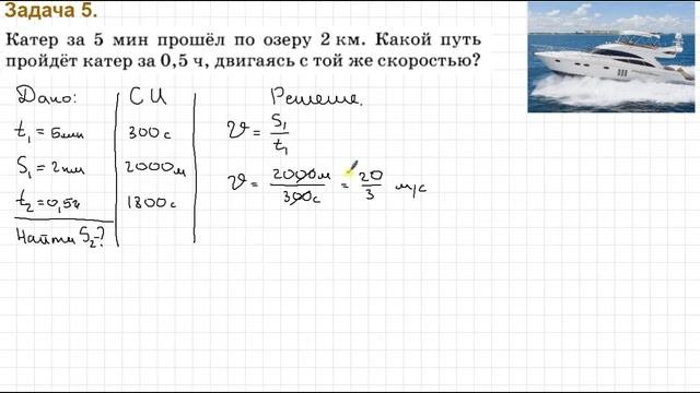 Урок Расчёт пути и времени движения