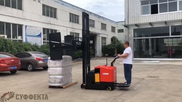 CDD-II-1000 - эл.тележка с кантователем для тюков г/п 1000кг
