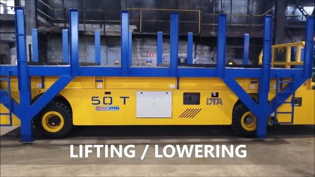Электро грузовик 50т с подъемником (50T Transfer cart)