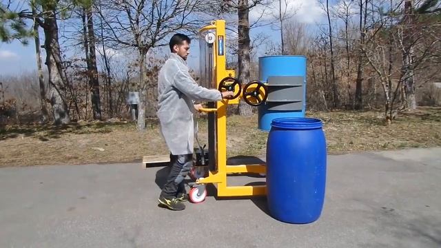 BS91 DVL - пневмогидравлическая тележка для подъема бочек