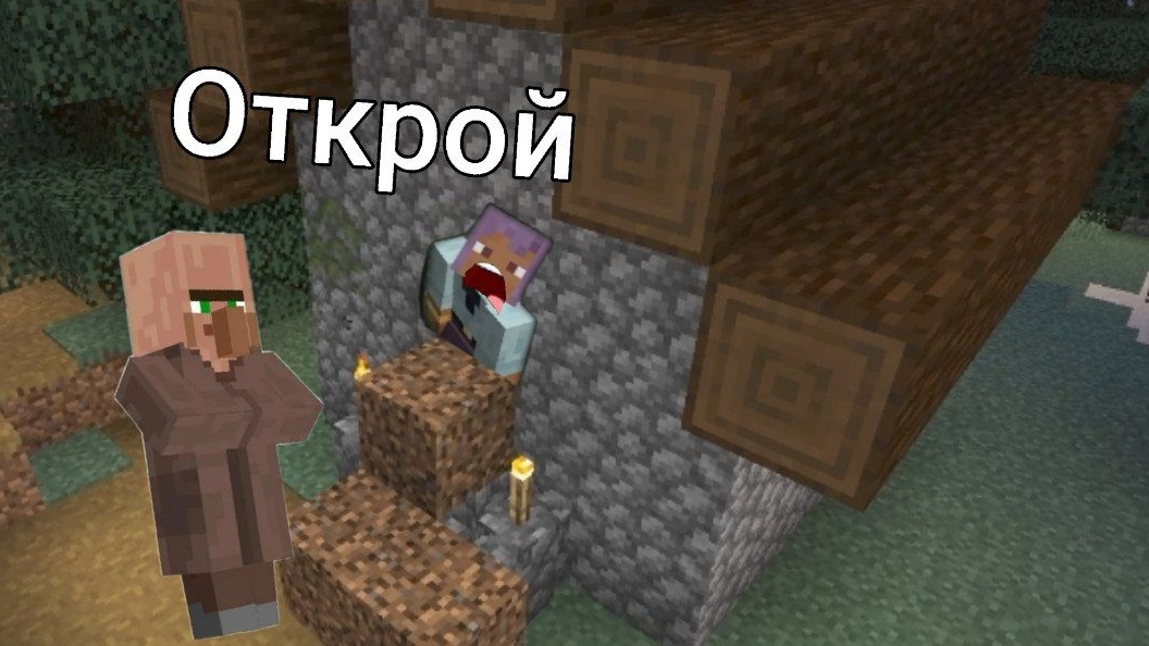 Зачем житель ЗАКОПАЛ мой дом в майнкрафт😱 | молка