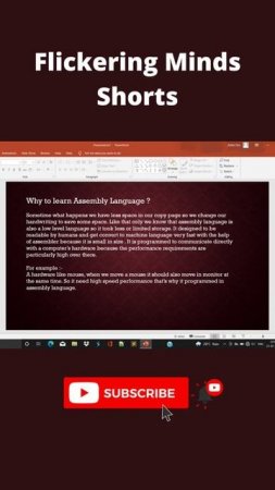 Why to learn Assembly Language || What is the need of Assembly Language #Shorts