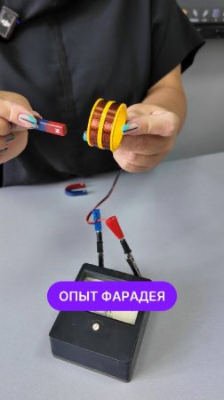 Опыт Фарадея: получение индукционного тока.