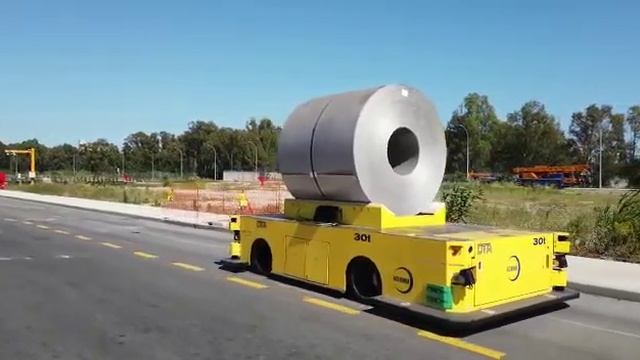 Электрические самоходные AGV транспортеры грузоподъемностью 30 тонн