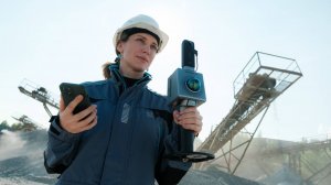 Сканирование участка строительства обхода г. Кемерово ручным лазерным сканером TRION(NAVMOPO) P1.