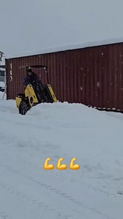 Мини-Погрузчик Maker 600 ◦ Уборка снега отвалом!