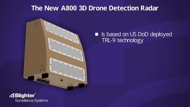 British firm "Blighter" Launches A800 3D Drone Detection Radar ...