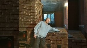 Новая русская печь с огромной лежанкой.