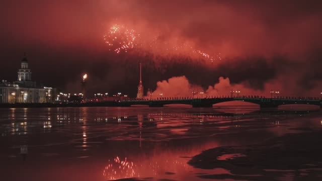 Праздничный салют 27 января в Петербурге.