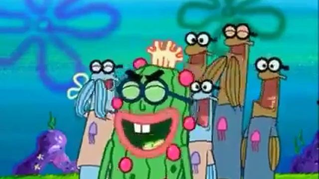 Kevin The Sea Cucumber Getting Stung By Jellyfish Spongebob SquarePants ...