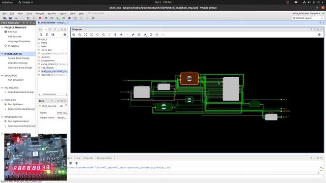 16-bit RISC CPU demonstration and design overview.